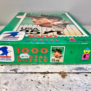 1989 Lou Gehrig 1000 Piece Postal Puzzle by Colorforms - Etsy