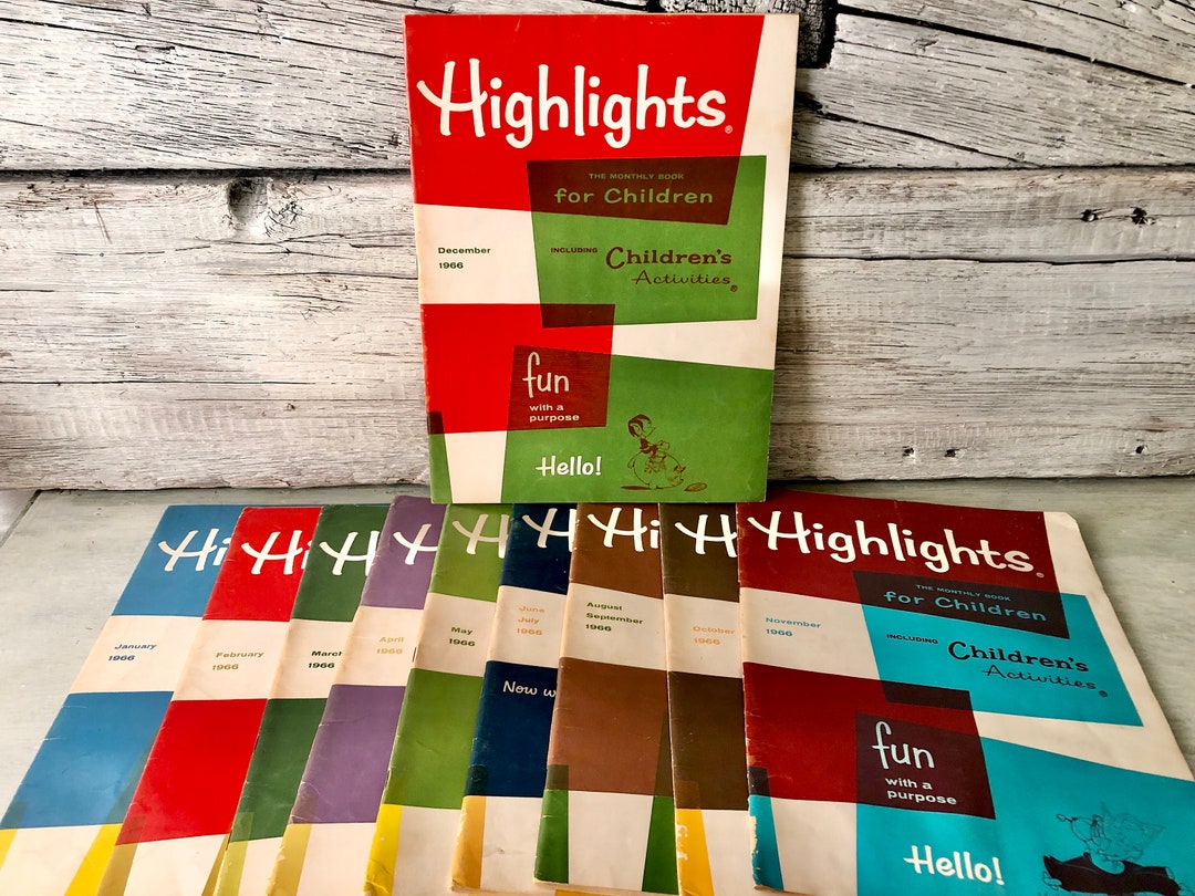 A Complete Set of Highlights Magazine From the Year 1966 - Etsy