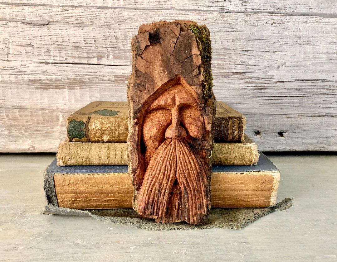 Hand-carved Wood Spirit Sculpture - Etsy