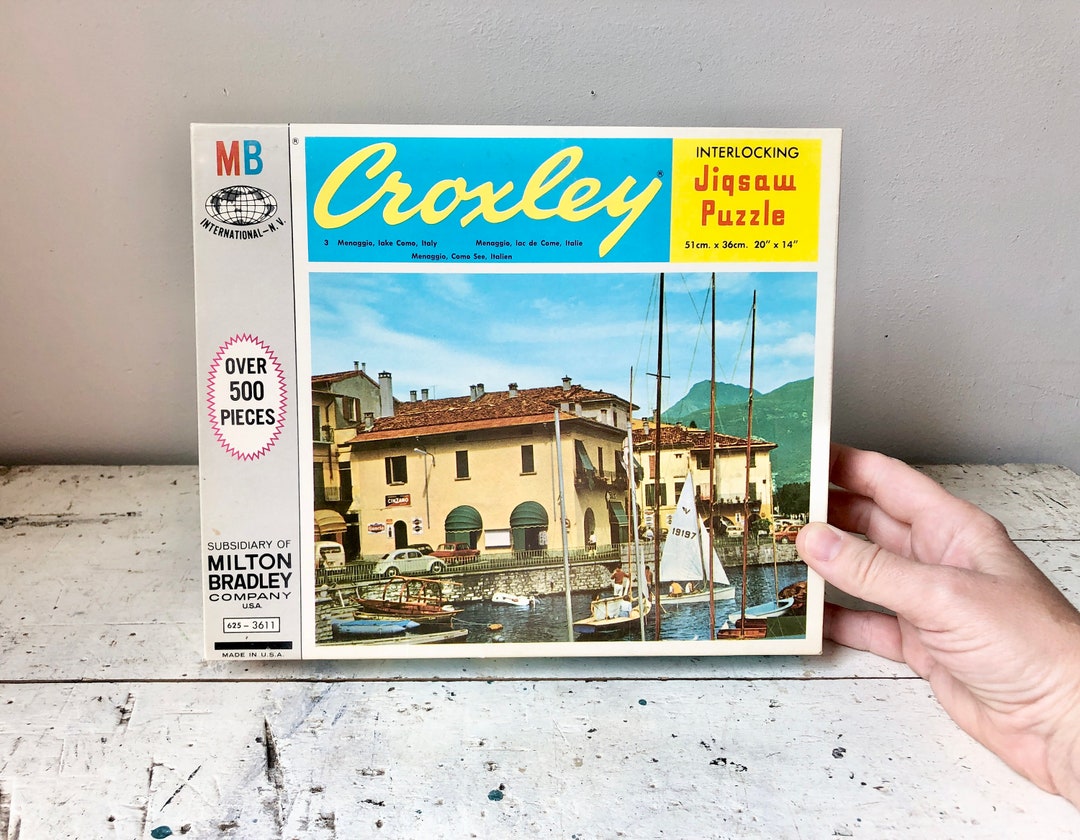 1968 Croxley Jigsaw Puzzle From Milton Bradley; 500 Pieces, Lake Como ...