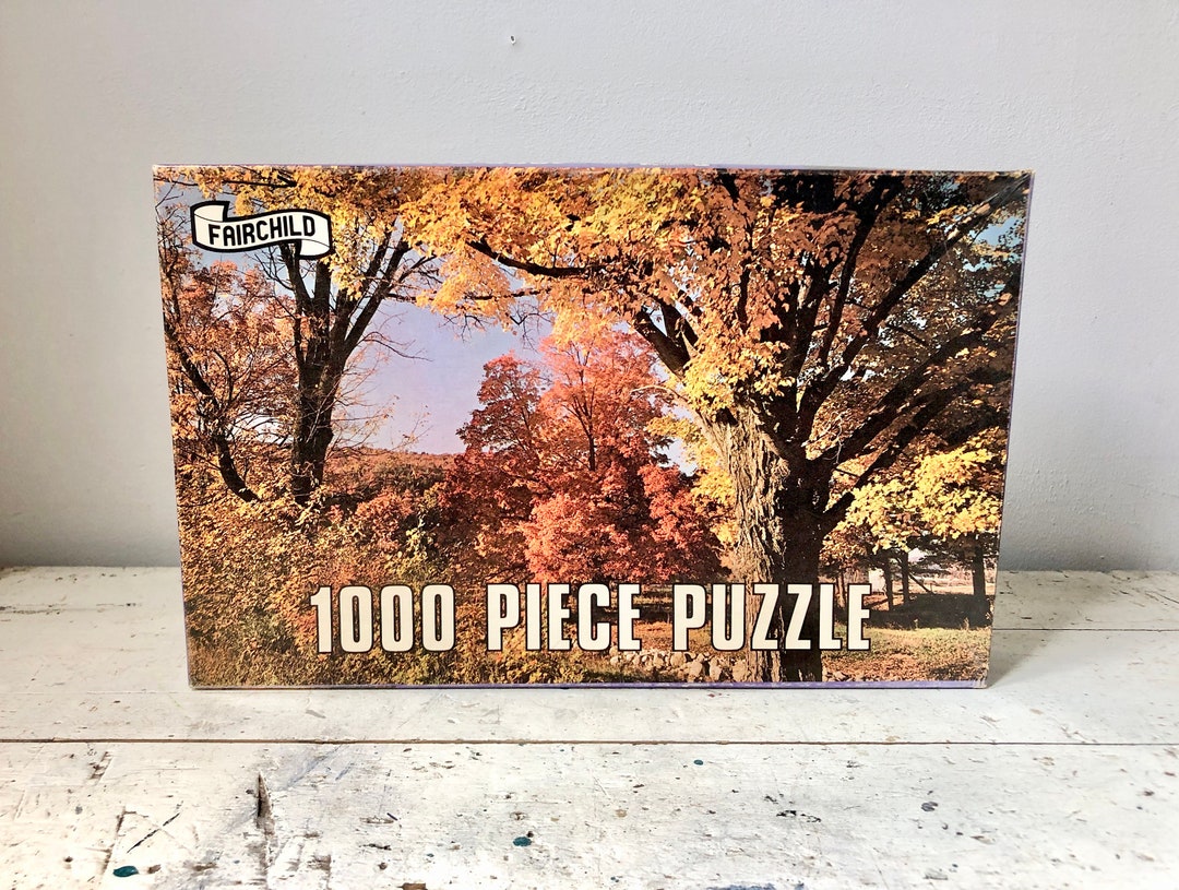 Vintage Fairchild 1000 Piece Puzzle; Autumn Scene - Etsy