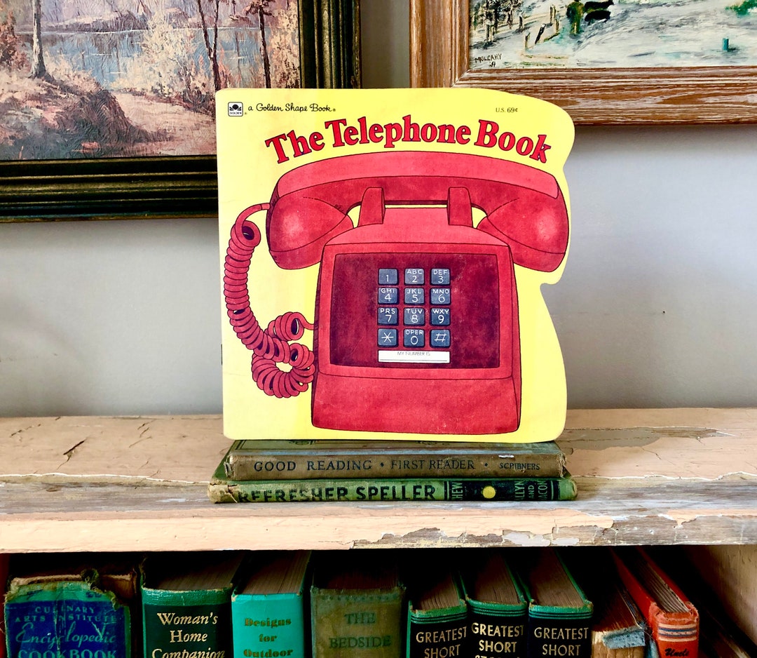 1985 the Telephone Book, A Golden Shape Book by Ethel Gold - Etsy