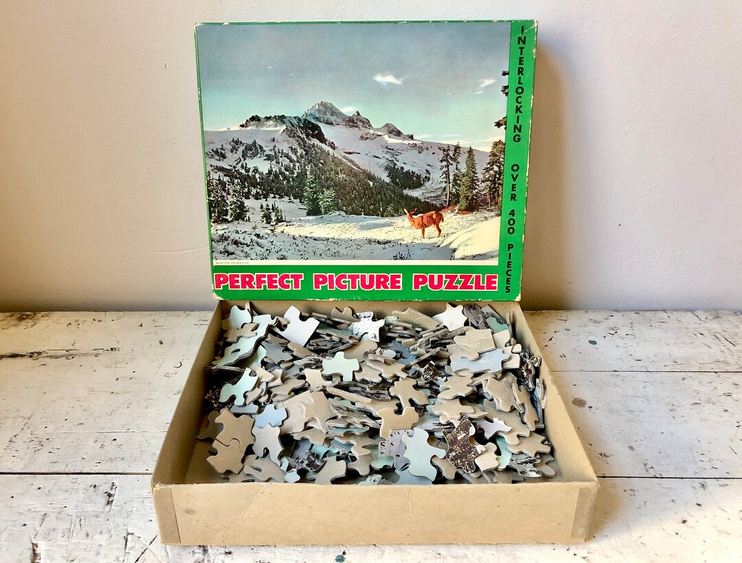 Vintage Perfect Picture Puzzle, Winter Splendor; Complete - Etsy