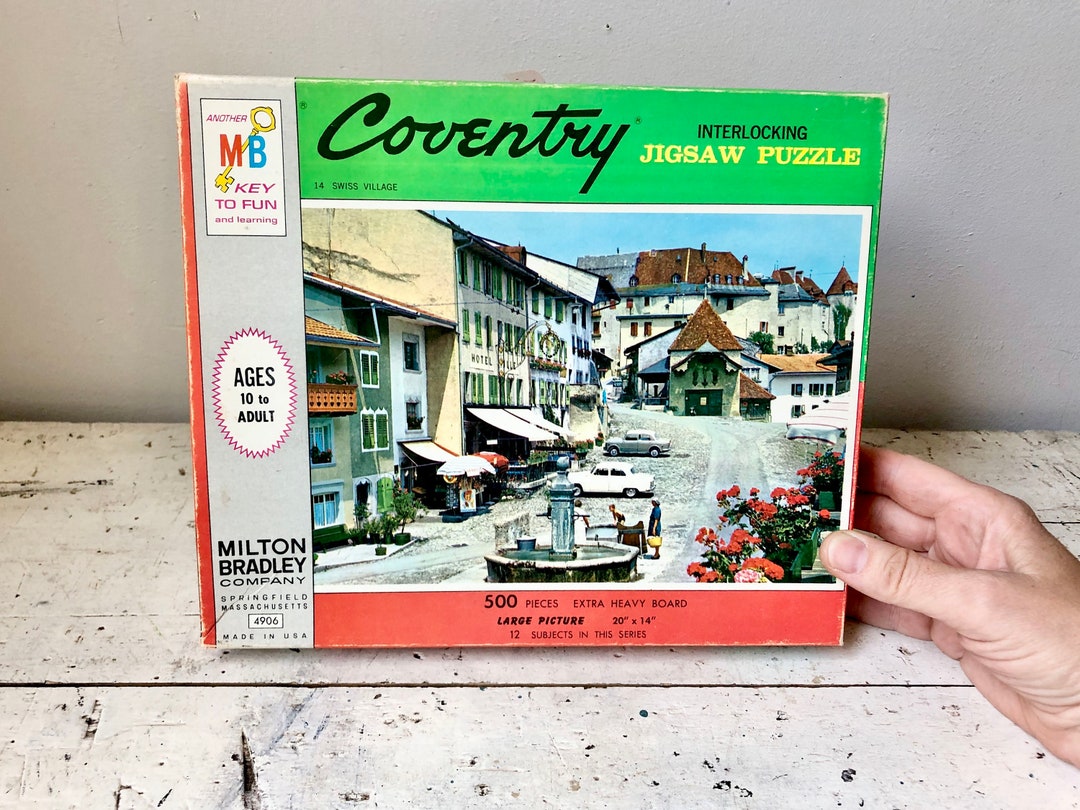 1970 Coventry Jigsaw Puzzle From Milton Bradley; 500 Piece "swiss ...