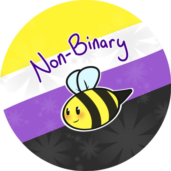 Non-binary Pride bee - Etsy