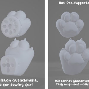 Art Doll Paws 3D Model File for Printing | Wittlestudios - Etsy