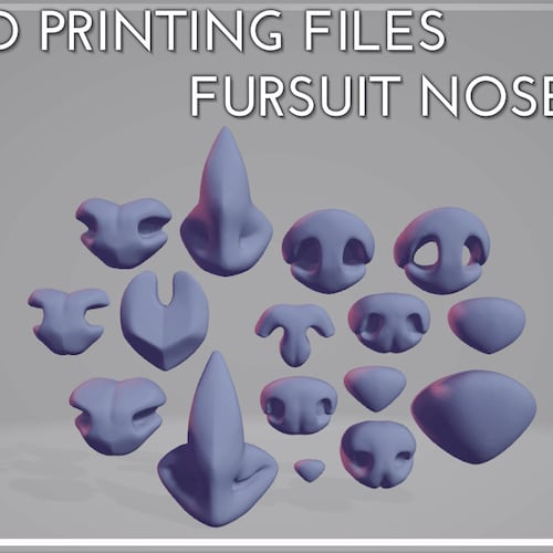 Fursuit Noses 3D Print Files - Etsy UK