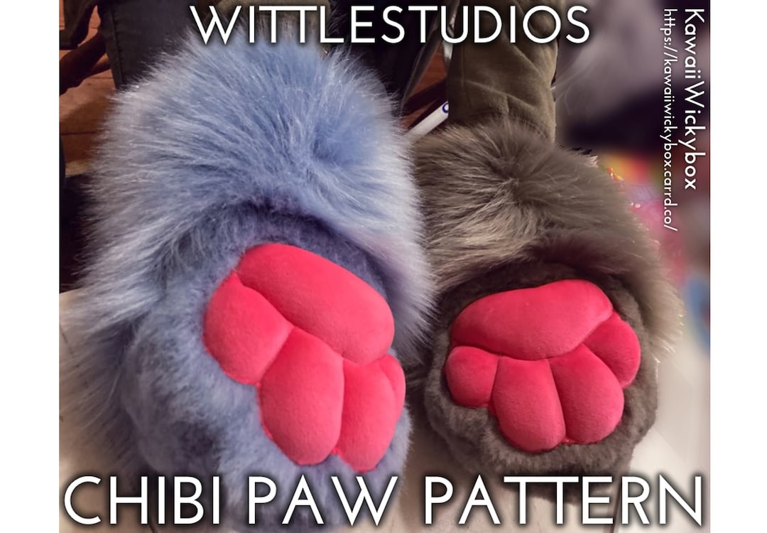 Wittle's Chibi Paws! ~ Mitten Paw Pattern - No Instructions - Etsy