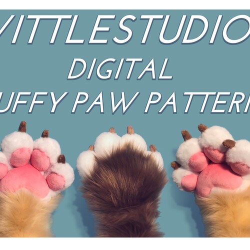 PDF PATTERN 5 Finger Puffy Fursuit Paws Digital Download - Etsy