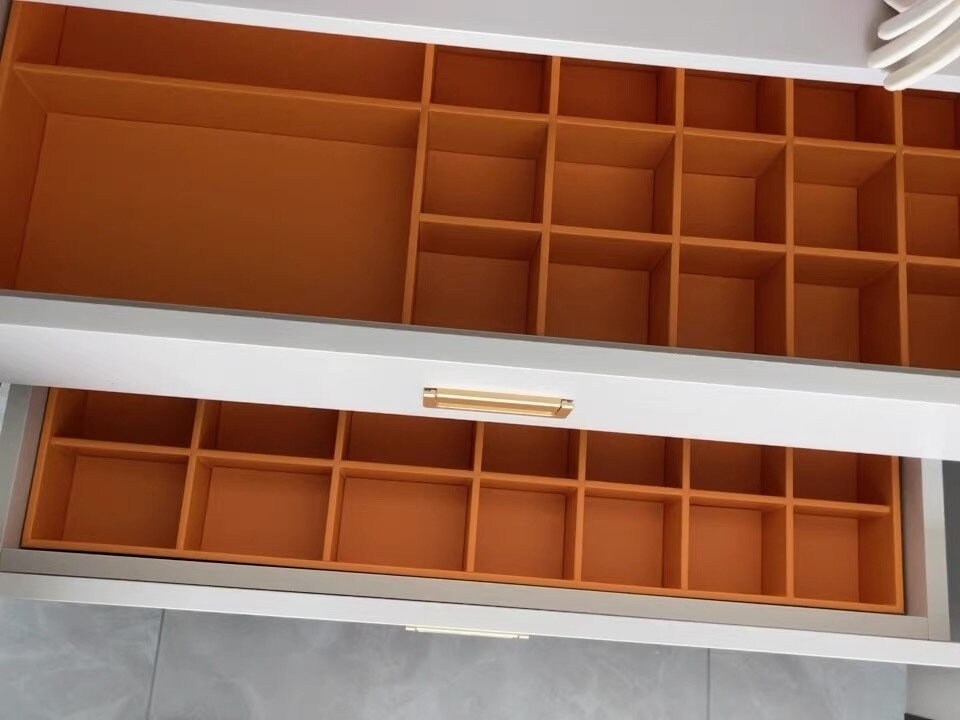 Custom PU Leather Jewelry Organizer | Velvet Drawer Inserts - Etsy