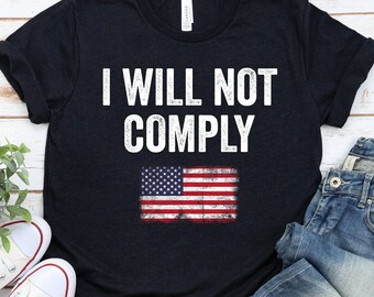 I Will Not Comply Flag - Etsy