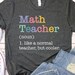 Math Teacher Like a Normal Teacher but Cooler T-shirt Math Teacher ...