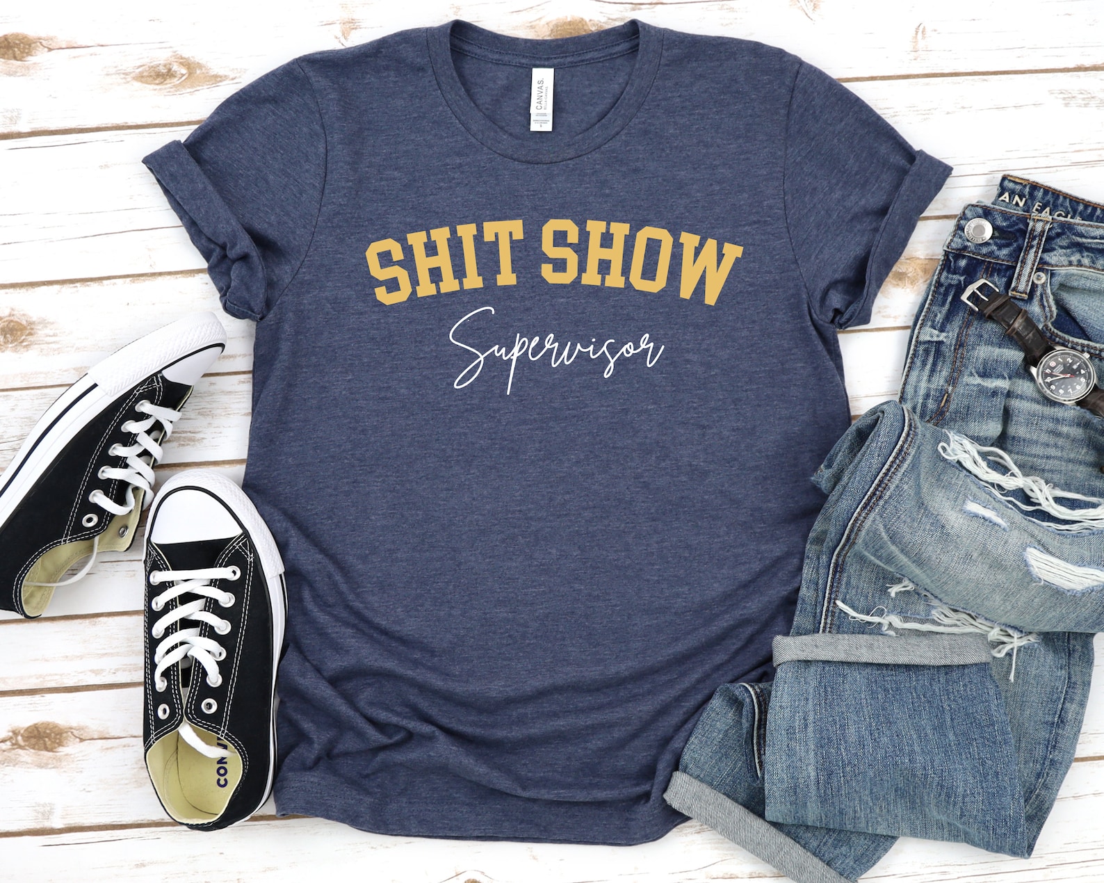 Shit Show Supervisor Shirt Entire Shit Show, Funny Mom Shirt, Mom Tee ...