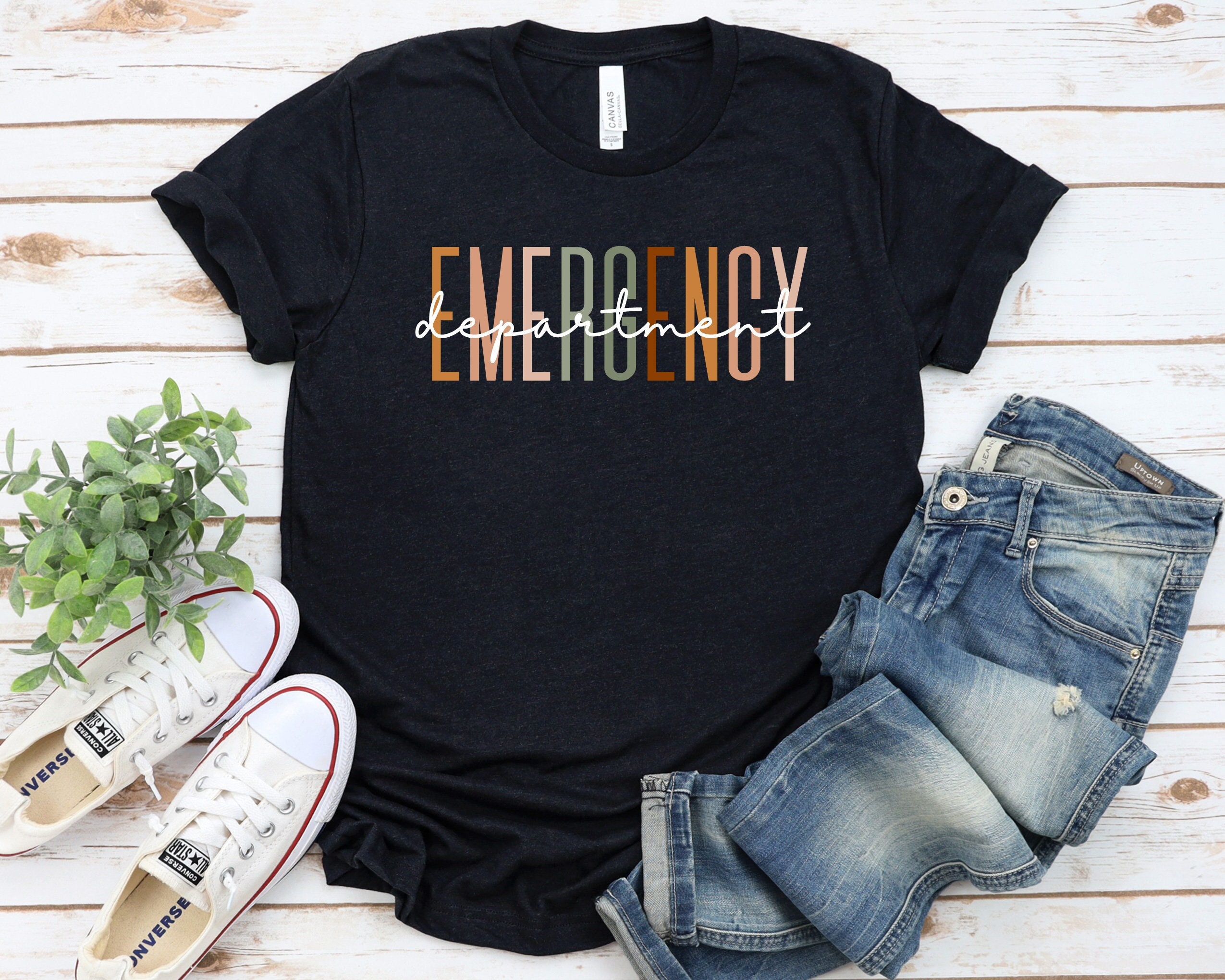 Nurse T-shirt Emergency Department Nurse Tshirt ER Nurse - Etsy