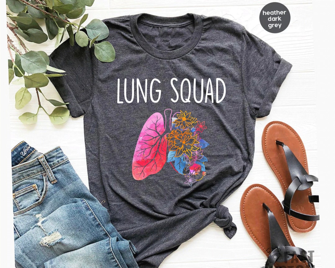 Lung Squad Rt Shirt Respiratory Therapy Pulmonologist Shirt Rt Ts Flower Lung Shirt Rt
