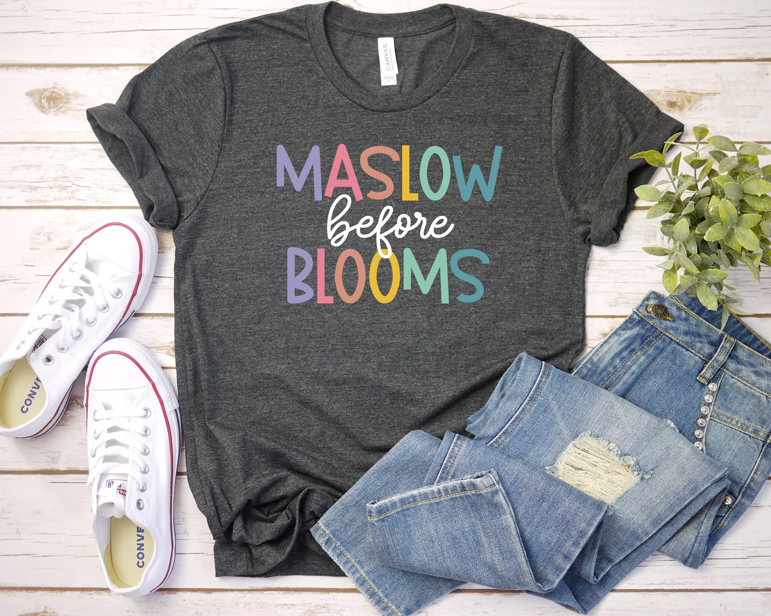 Maslow Before Blooms Shirt, Special Education, School Counselor Shirt ...