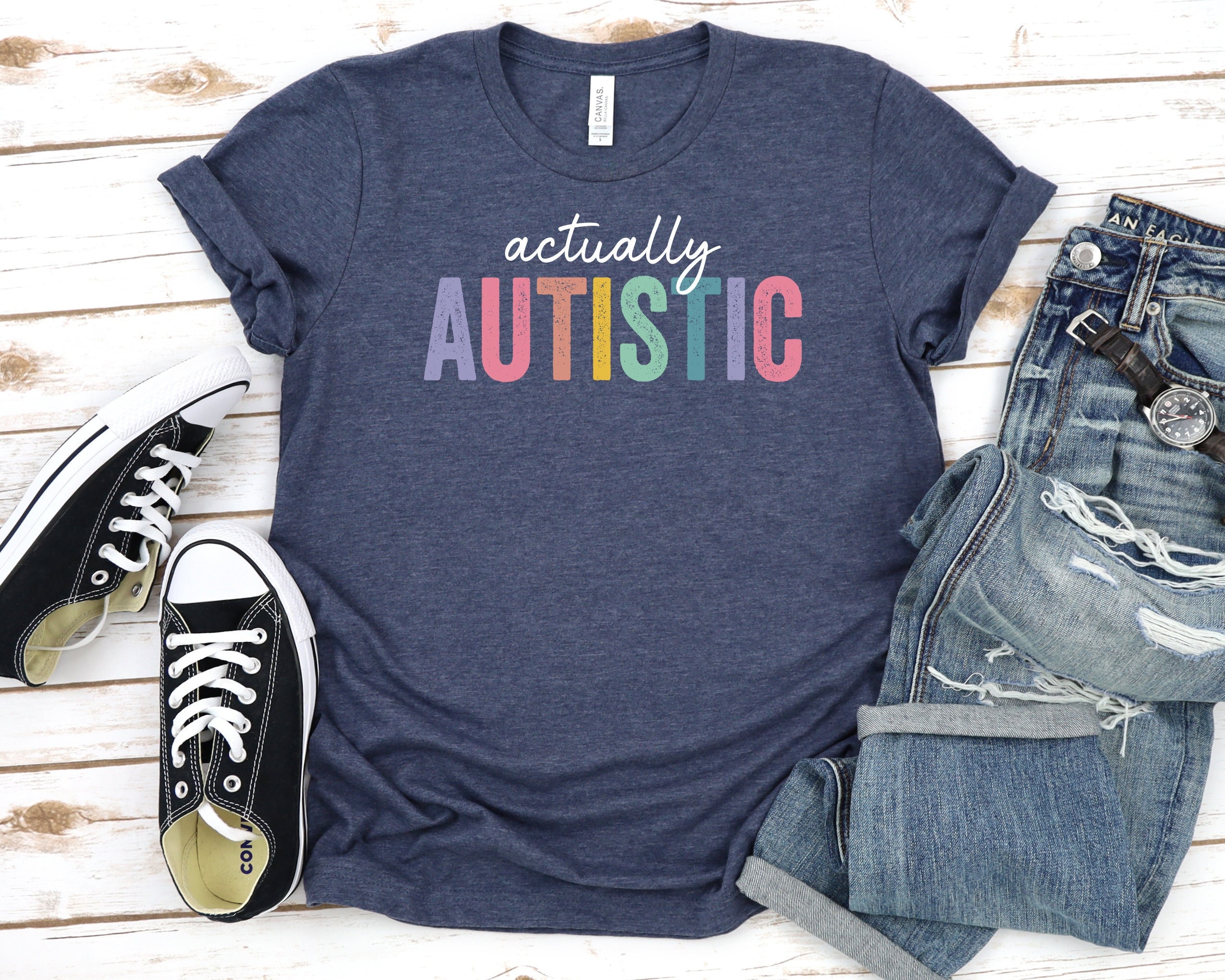 Actually Autistic Shirt I'm Autistic Autistic Pride - Etsy