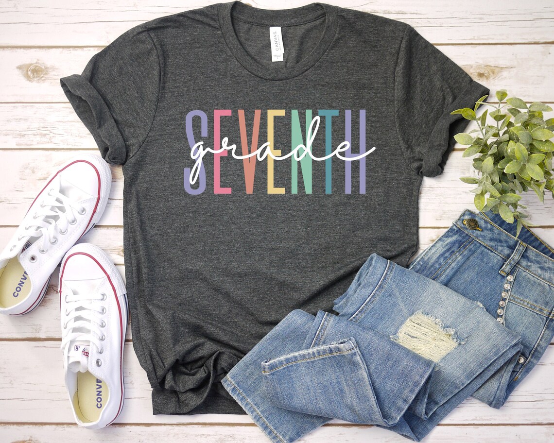7th Grade Teacher Shirts Seventh Grade Teacher Shirt Middle School ...