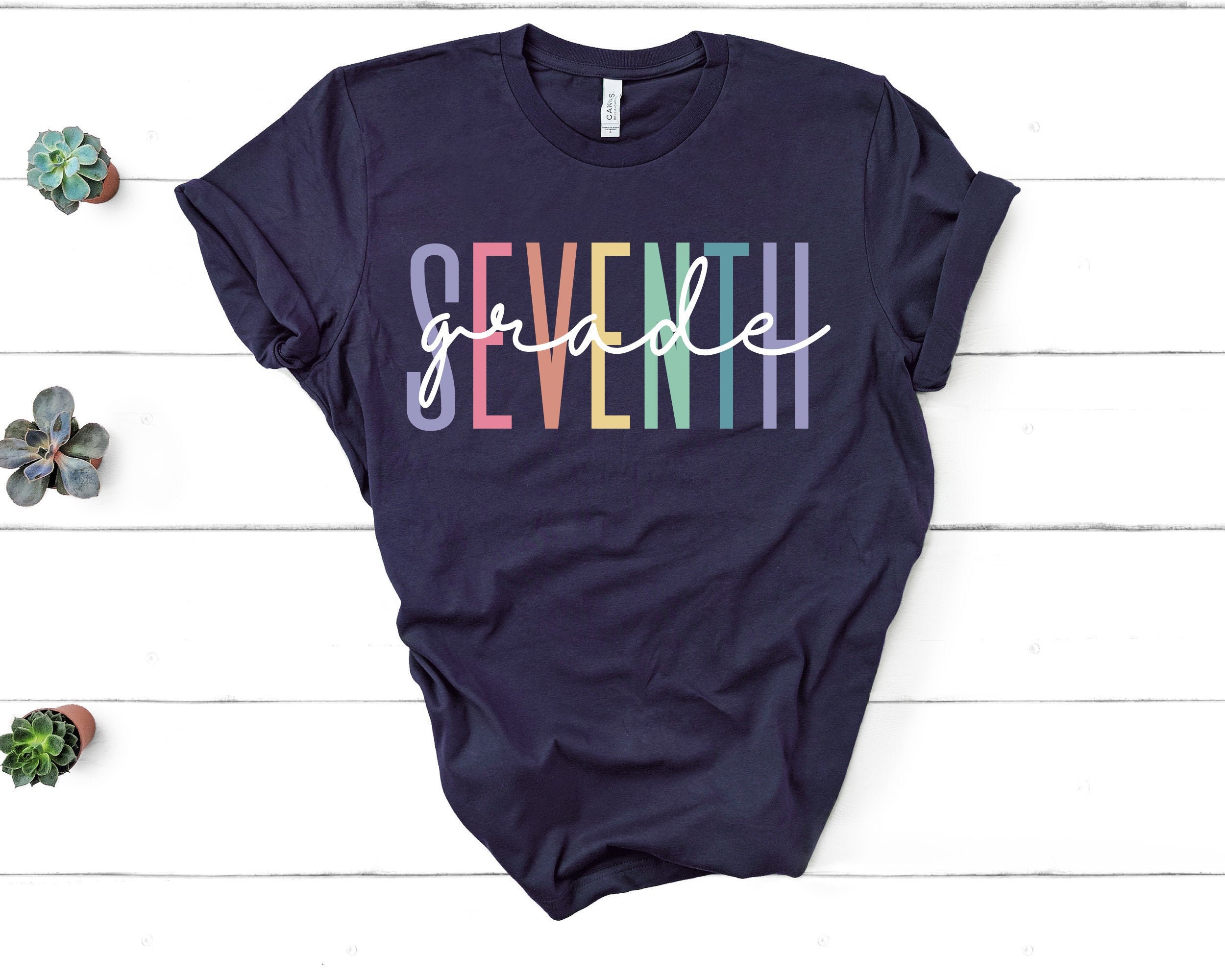 7th Grade Teacher Shirts Seventh Grade Teacher Shirt Middle School ...