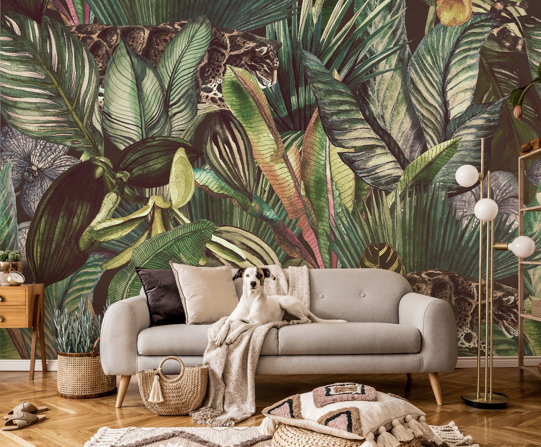 JUNGLE Wallpaper | Exotic Wall Mural | Wall Decoration | BOTANICAL ...