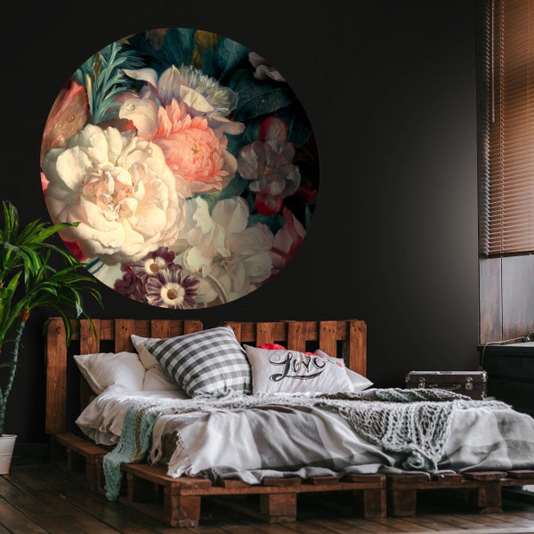 Dutch Floral Wallpaper - Etsy