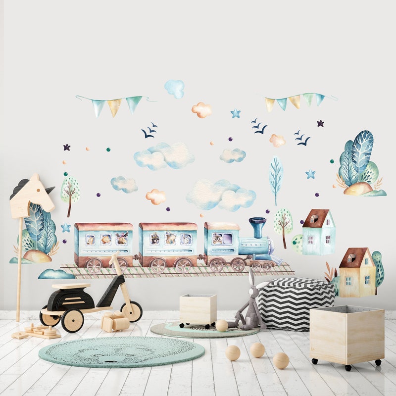 Train Wall Decal - Etsy