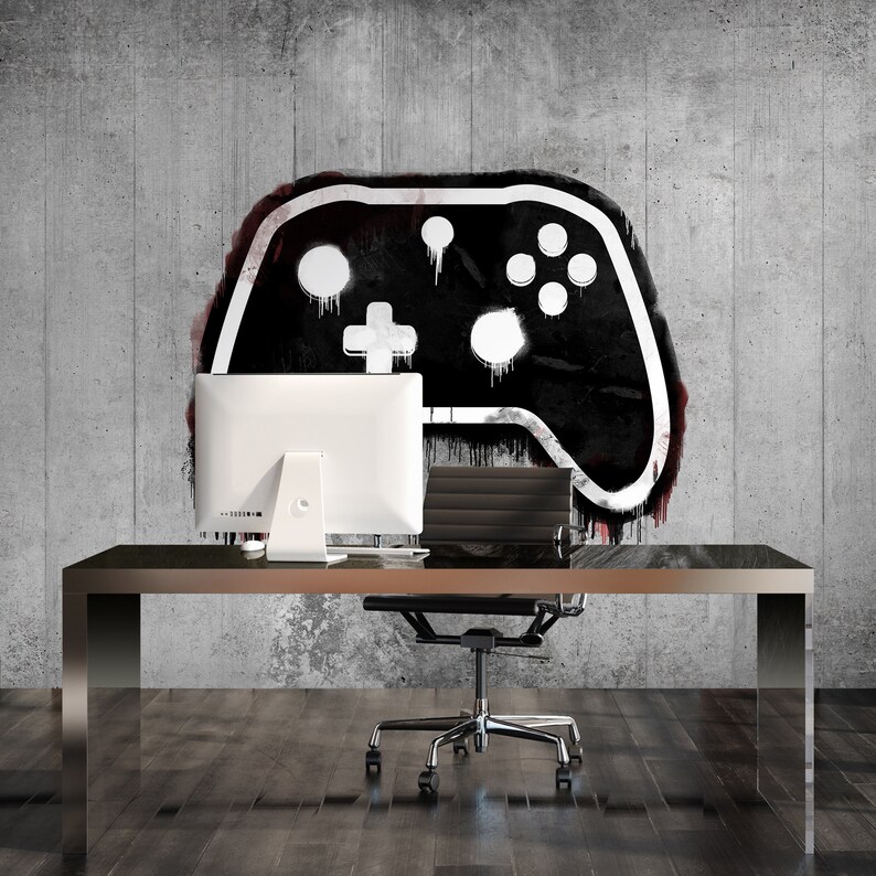 Gamer Pad Player Wall Mural | Gamer Teen Room Wallpaper | Teenager ...