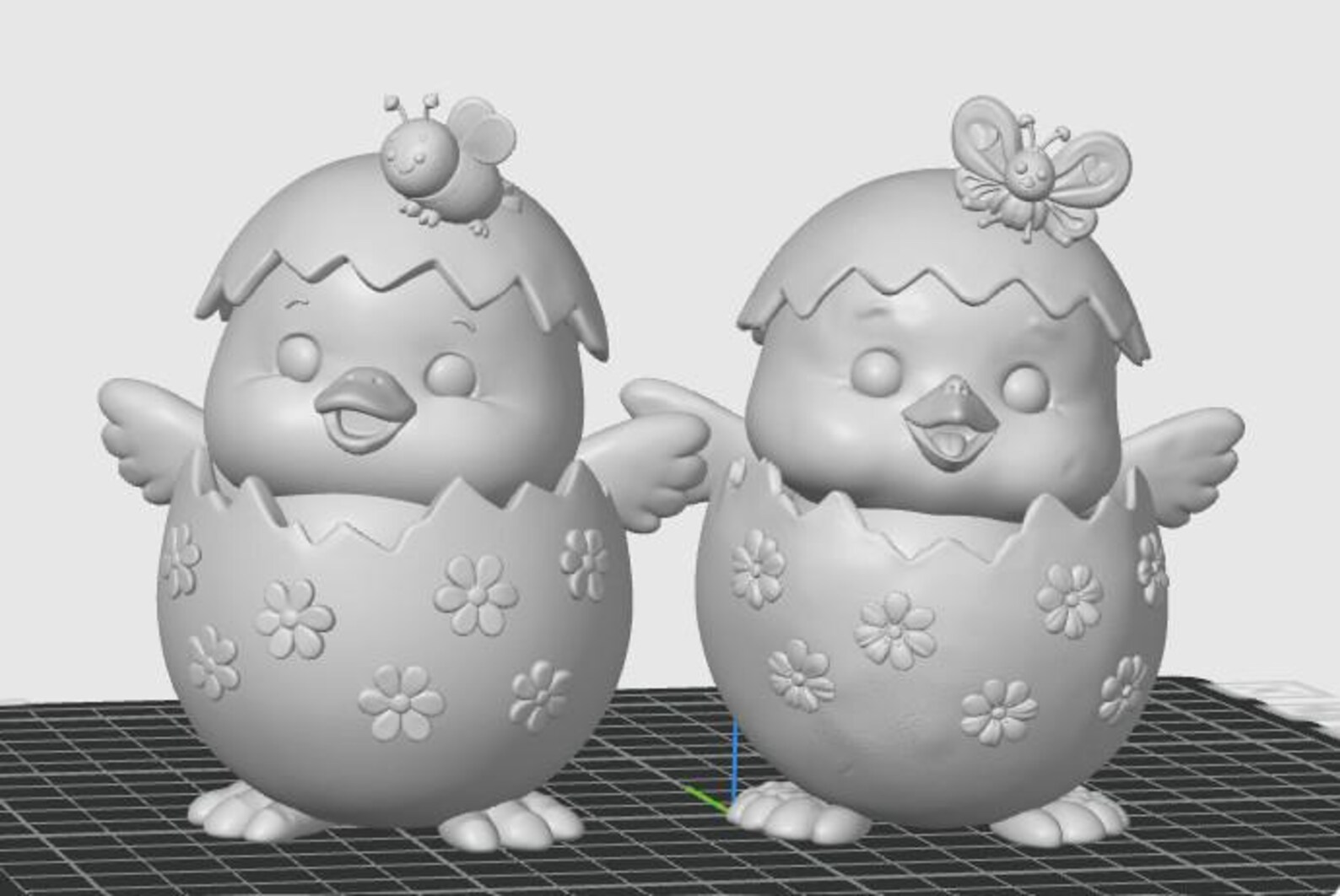 Easter Duckling Chick 3D Printing Files (STL) – Hatching Egg Characters ...