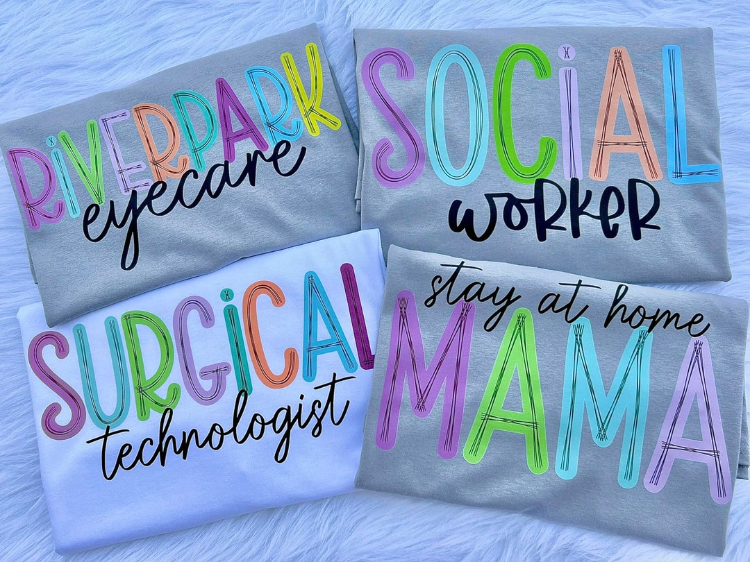 Job Tshirt, Custom Career Shirt, Cute Nurse Tee Shirts, Teacher Tee ...