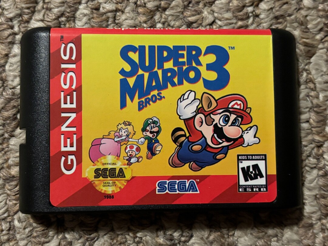 Super Mario Bros 3 Sega Genesis Video Game. READ DESCRIPTION. Etsy Norway