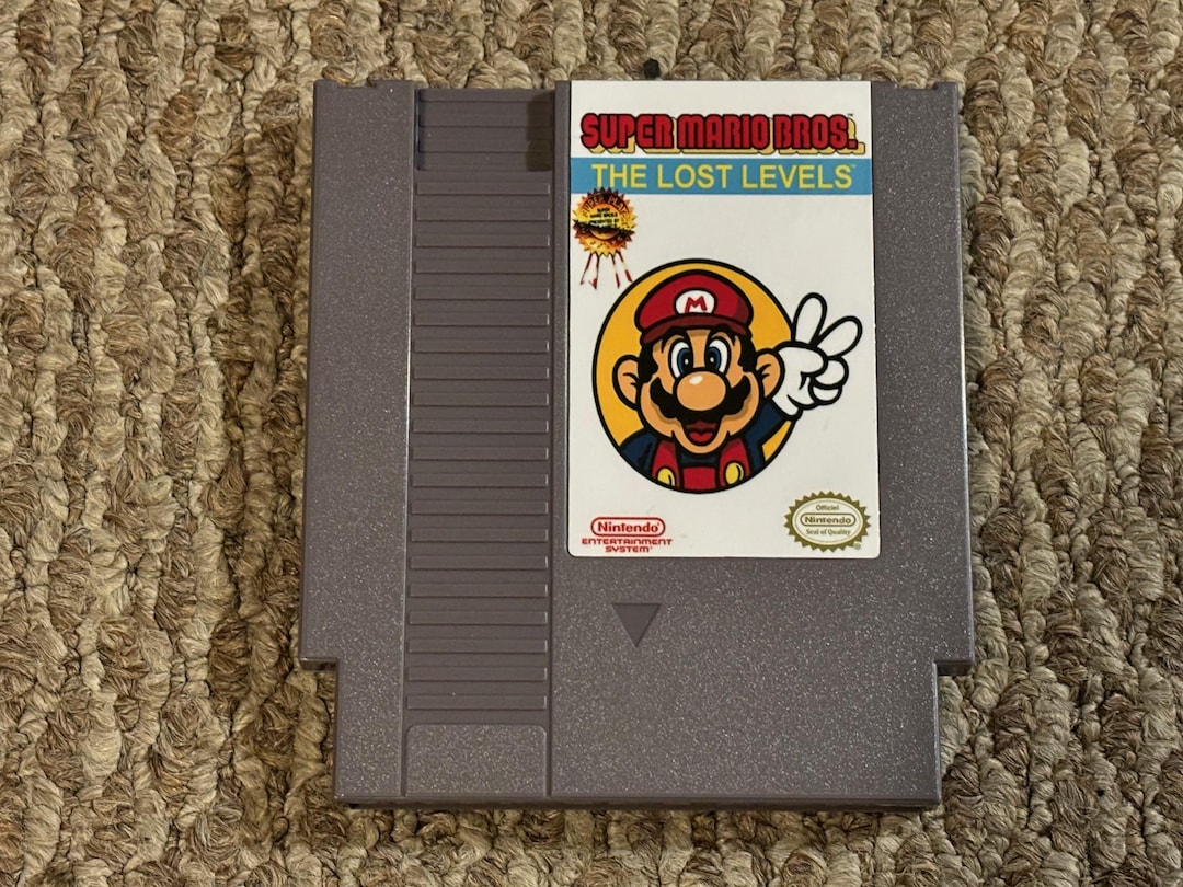 Super Mario Bros 2 Lost Levels Nintendo NES 8 Bit Video Game - Etsy