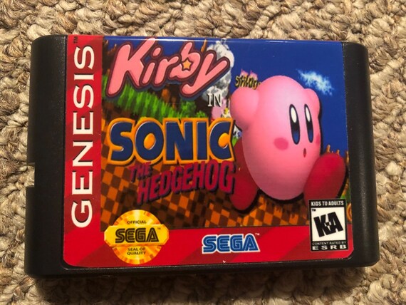 Kirby in Sonic the Hedgehog Sega Genesis Video Game. | Etsy