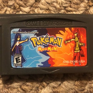 Pokemon Moemon Emerald and Fire Red Nintendo Game Boy Advance GBA Video ...