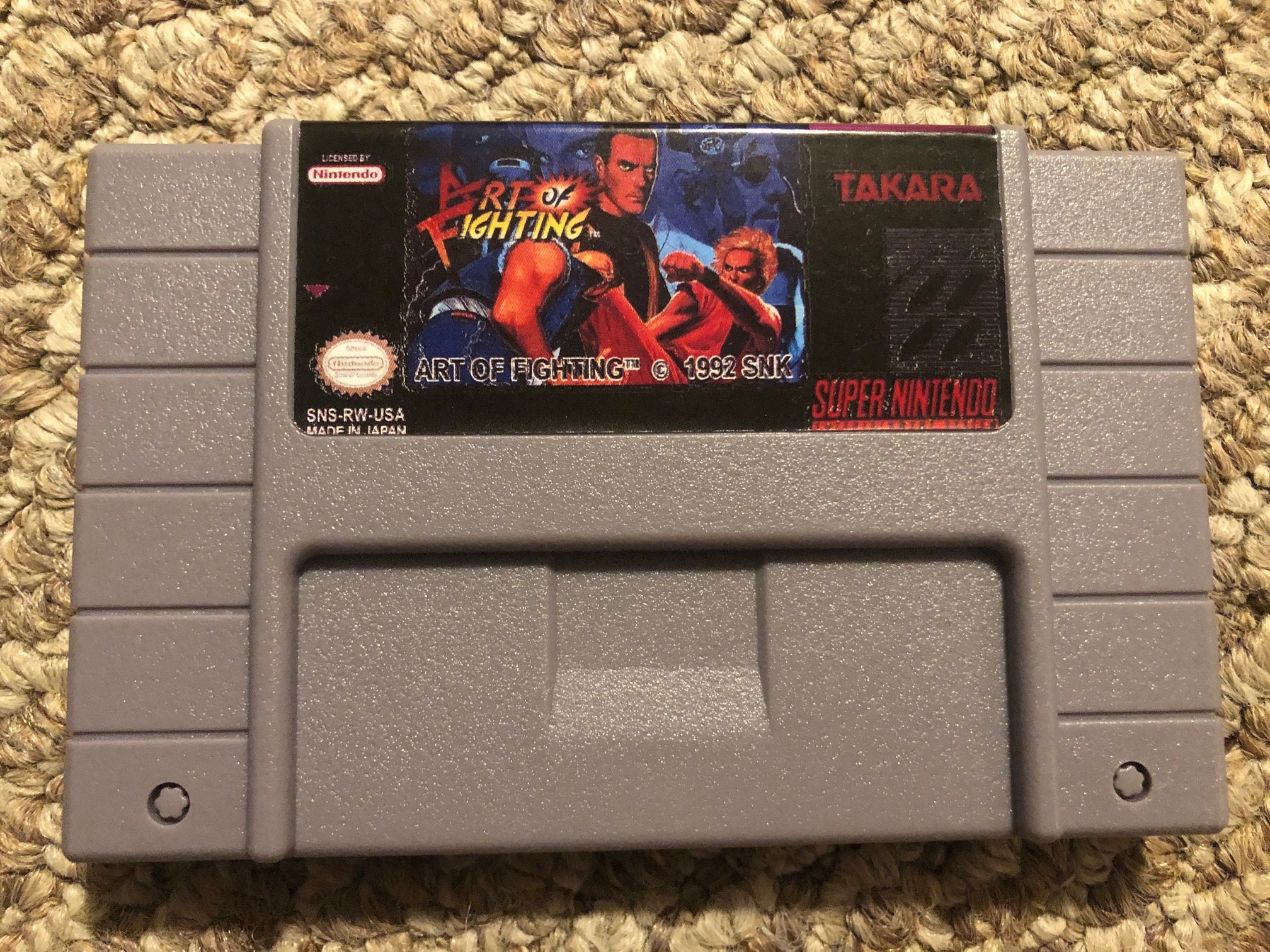 Art of Fighting Super Nintendo SNES Video Game | Etsy