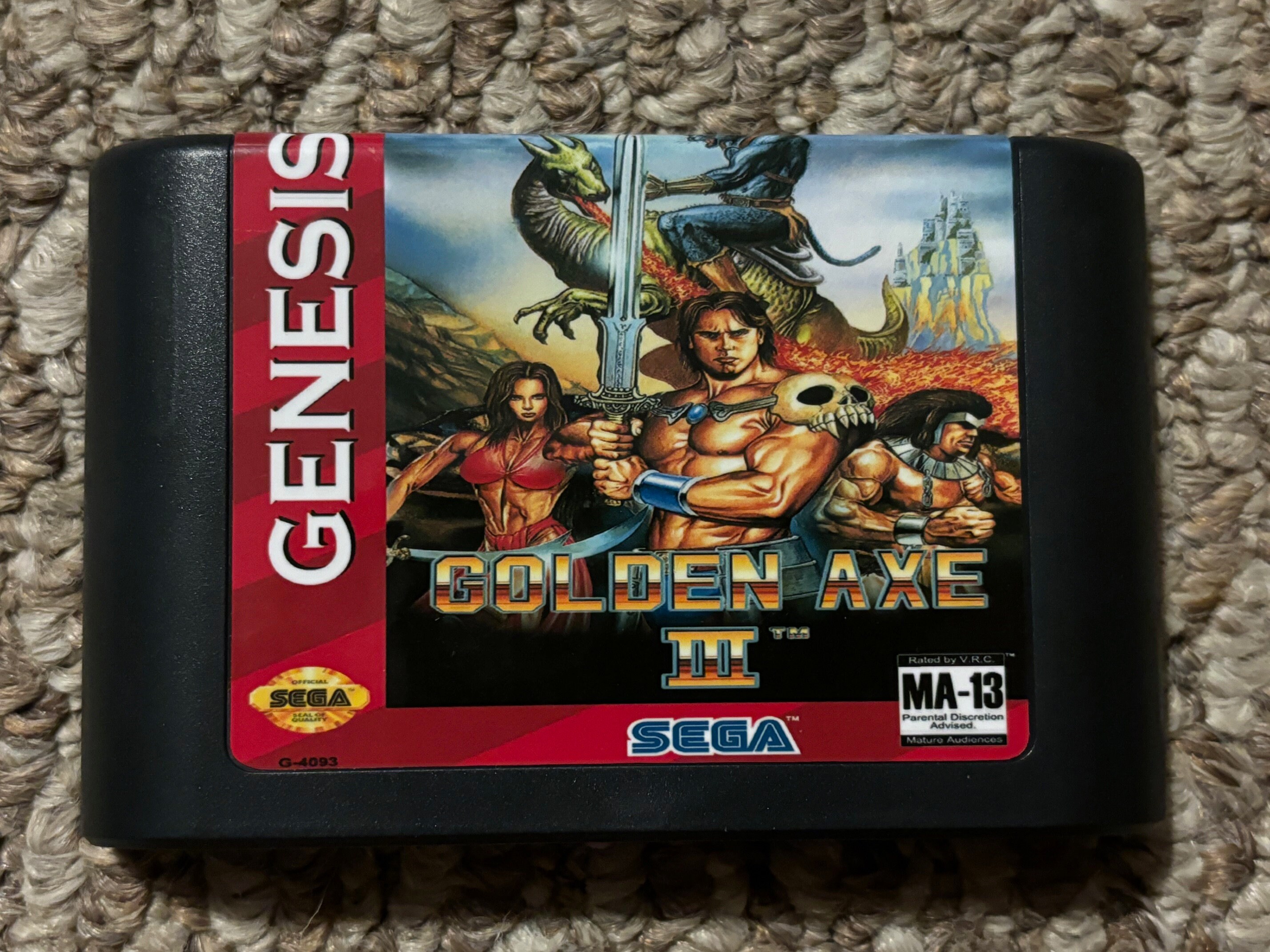 Golden Axe 3 III Sega Genesis Video Game