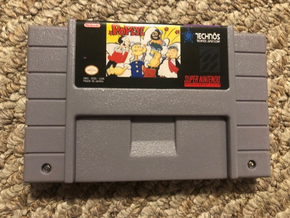 Popeye Super Nintendo SNES Video Game | Etsy