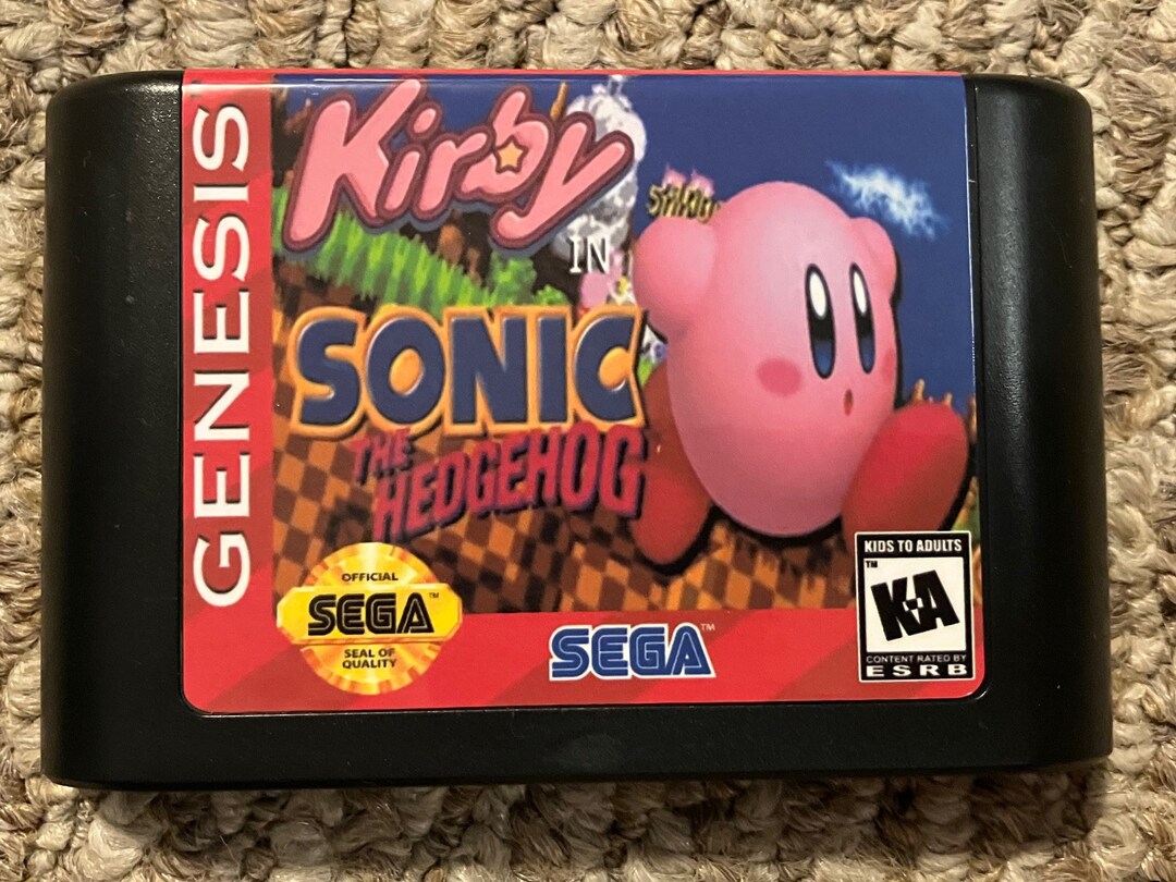 Kirby in Sonic the Hedgehog Sega Genesis Video Game. - Etsy