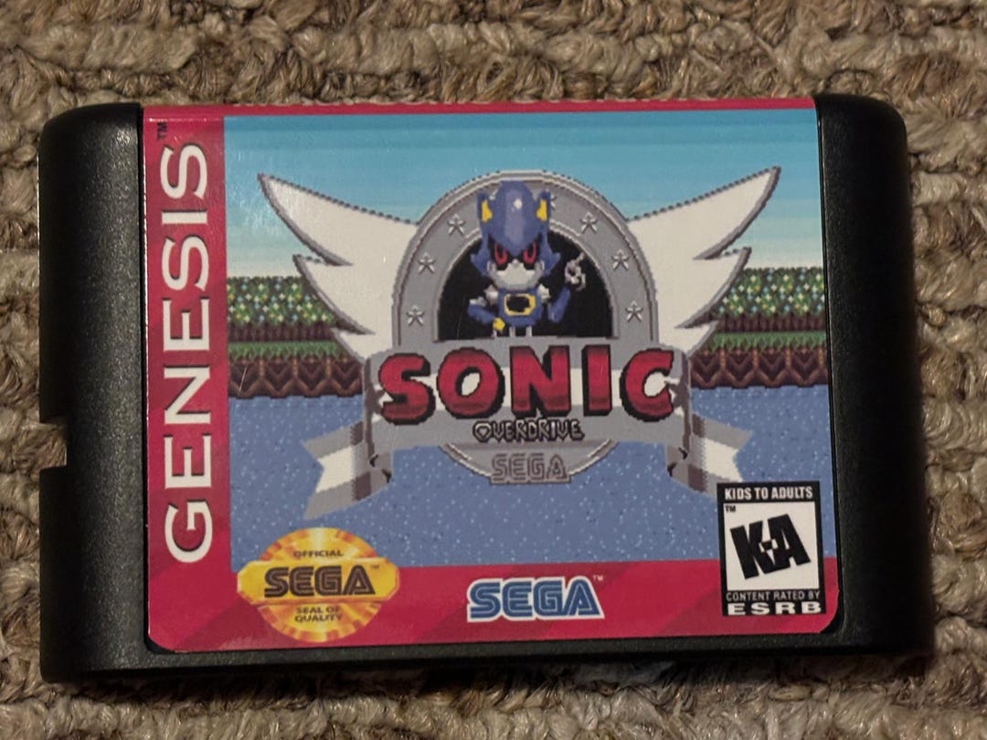 Metal Sonic Overdrive Sega Genesis Video Game - Etsy