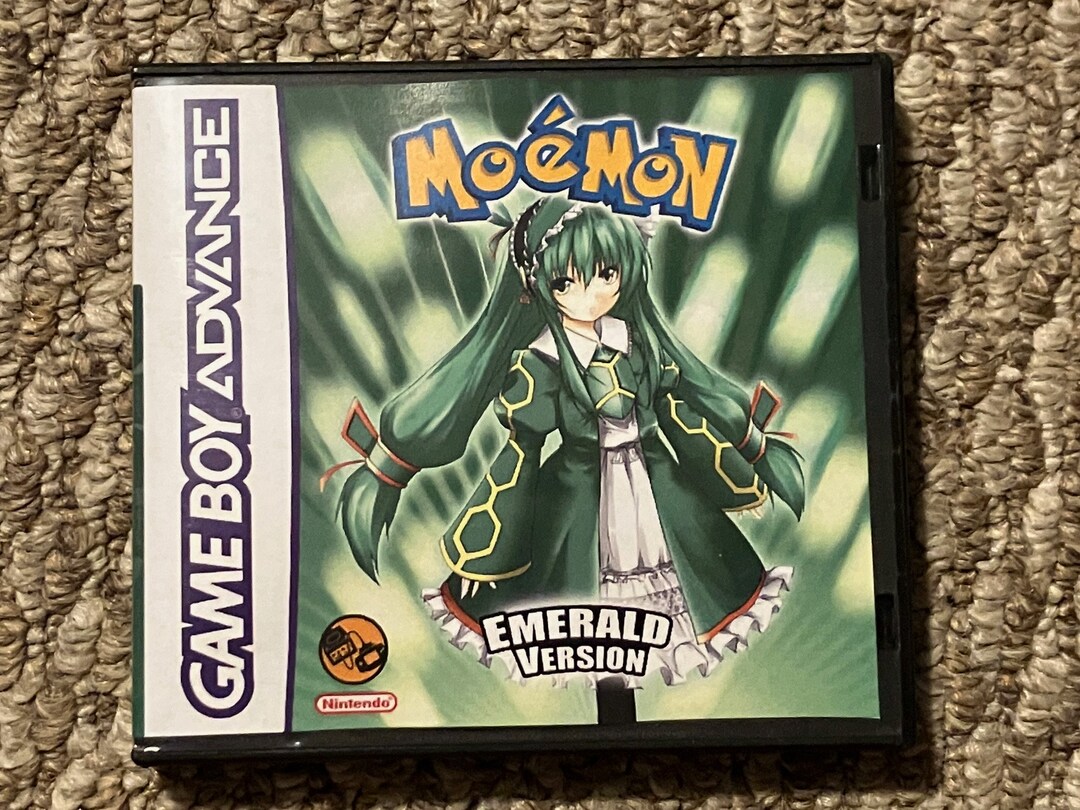 Pokemon Moemon Emerald Nintendo Game Boy Advance GBA Video Game. - Etsy