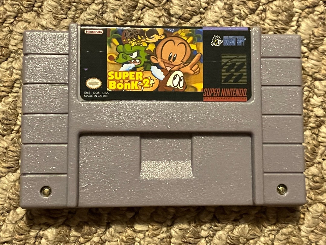 Super Bonk 2 Super Nintendo SNES Video Game - Etsy