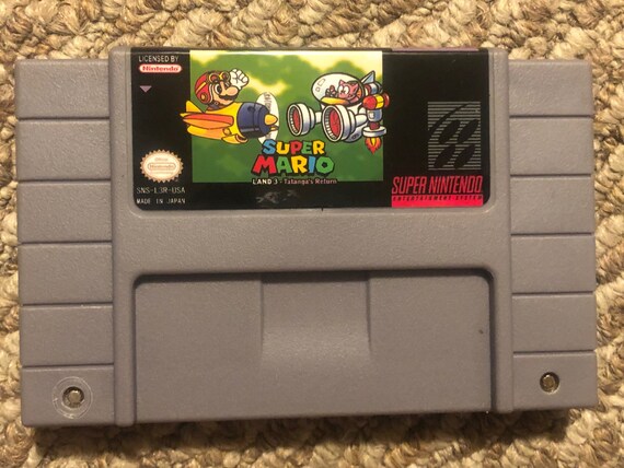 Super Mario Land Tatanga's Return Super Nintendo SNES - Etsy