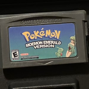Pokemon Moemon Emerald Nintendo Game Boy Advance GBA Video Game. - Etsy