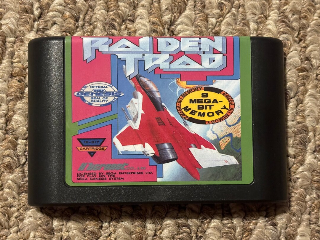 Raiden Trad Sega Genesis Video Game - Etsy