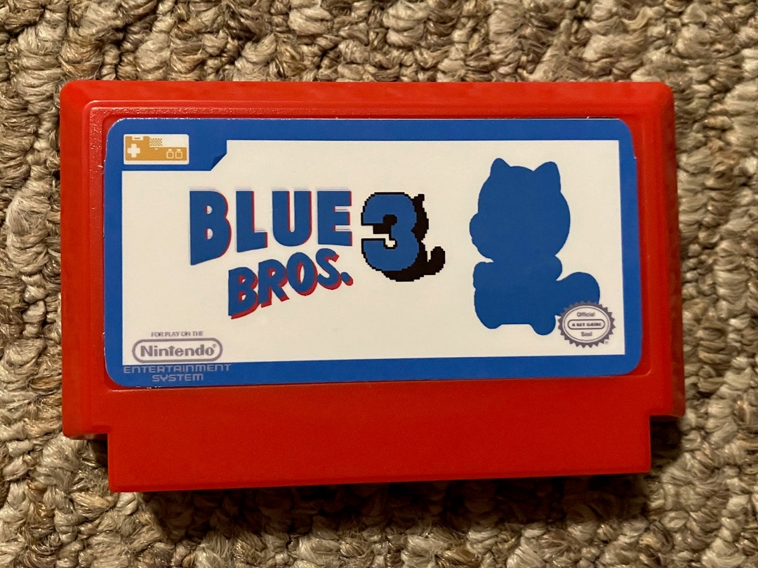 Blue Super Mario Bros 3 Japanese Nintendo Famicom Video Game - Etsy