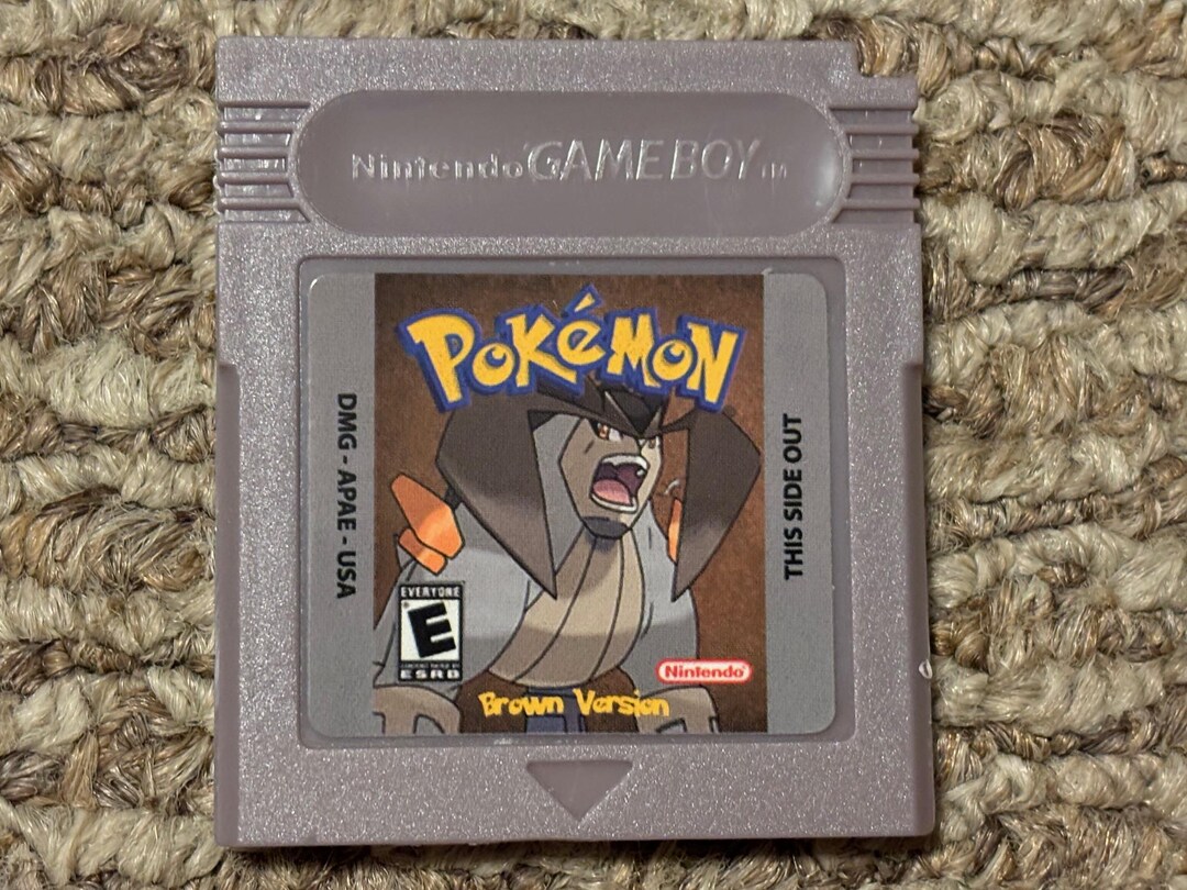 Pokemon Brown Nintendo Game Boy Color Video Game - Etsy