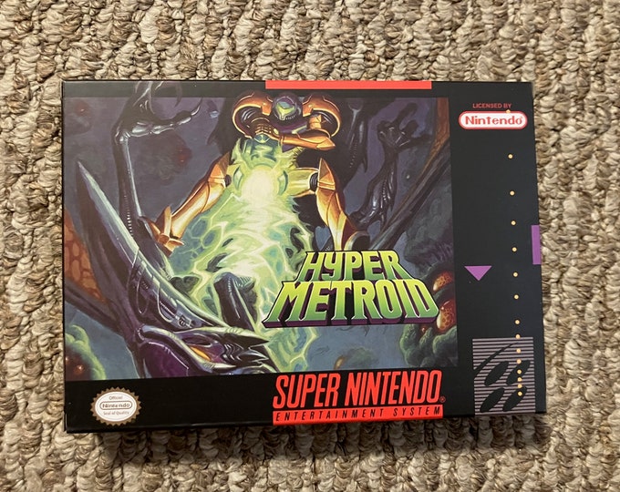 Hyper Metroid Super Nintendo SNES Video Game - Etsy