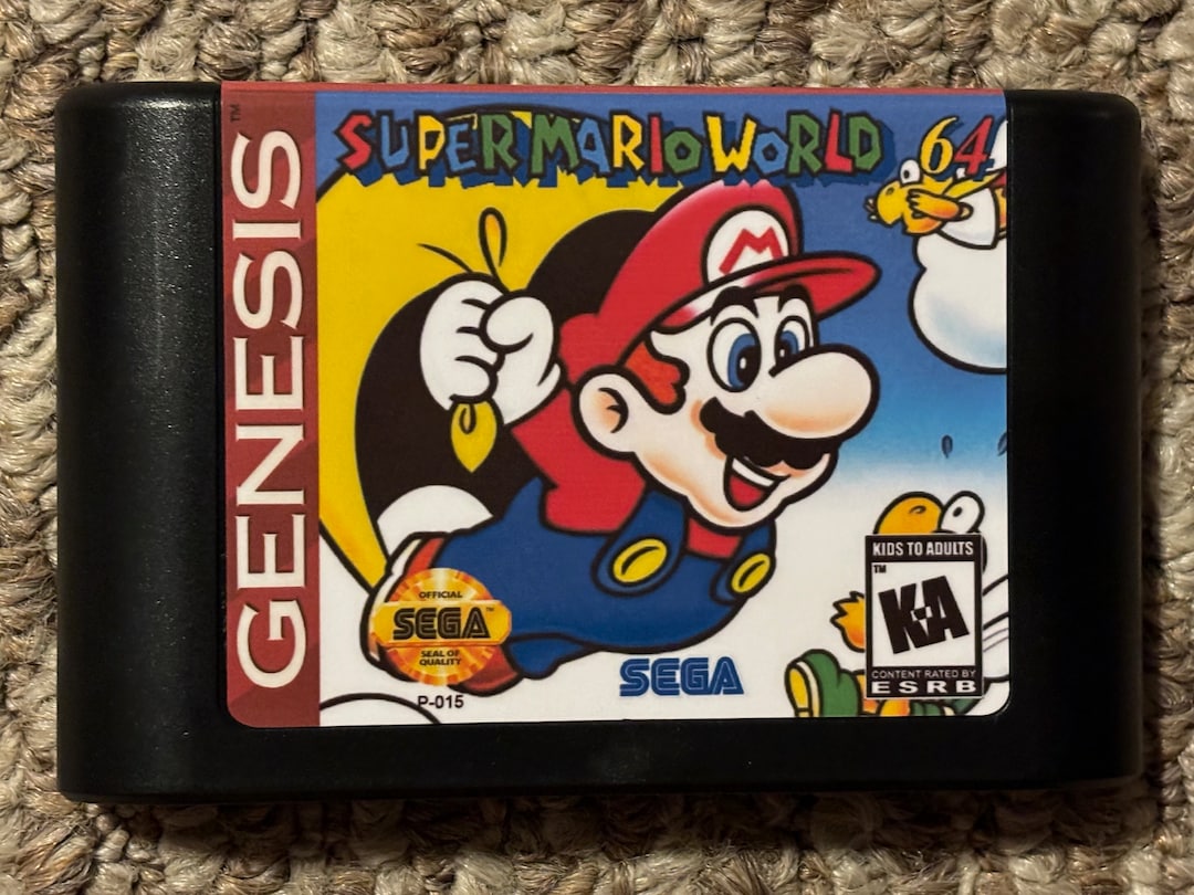 Super Mario World 64 Sega Genesis Video Game - Etsy UK