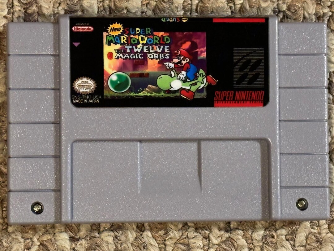New Super Mario World the Twelve Magic Orbs Super Nintendo SNES Video ...