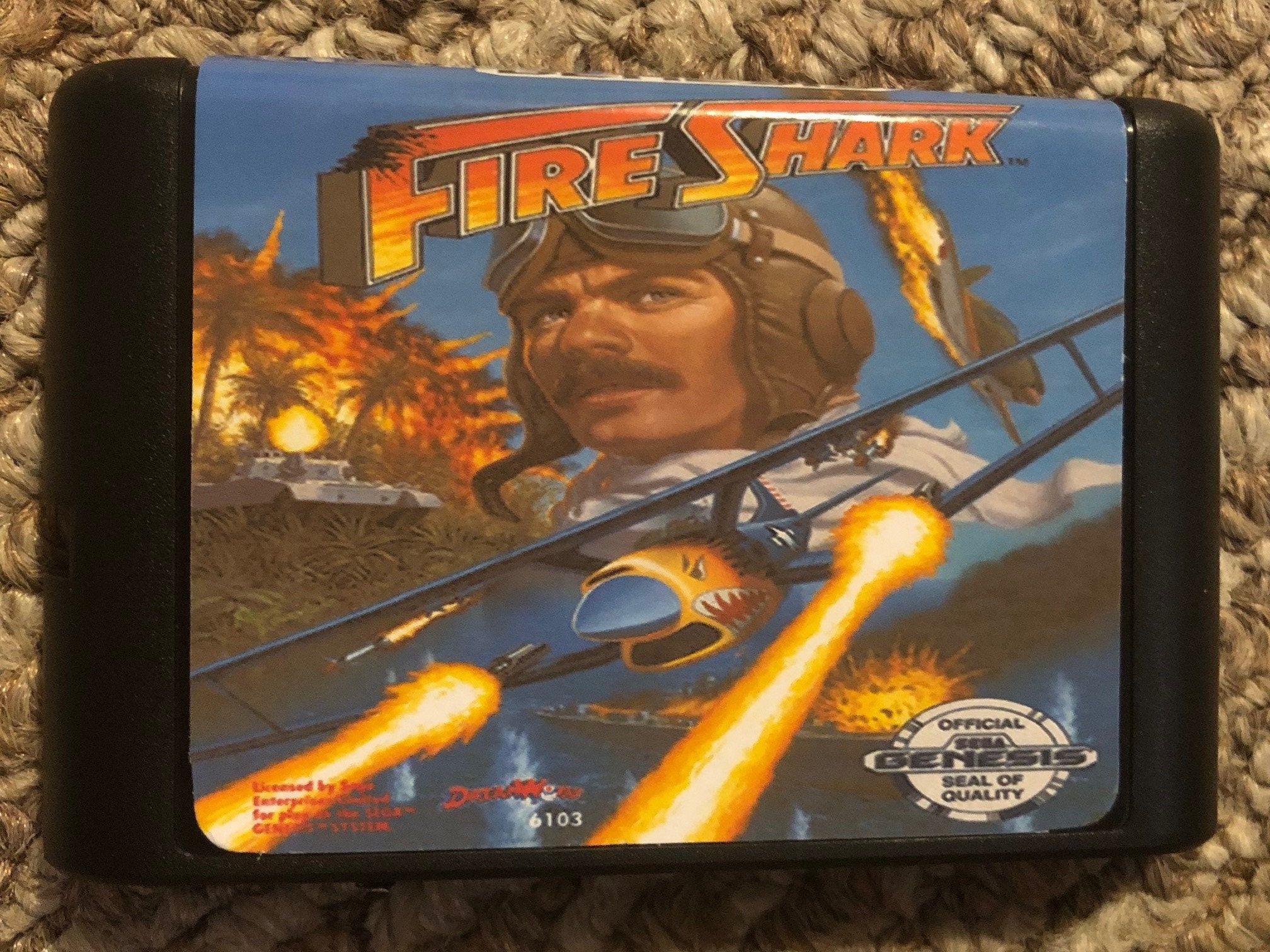 Fire Shark Sega Genesis Video Game | Etsy