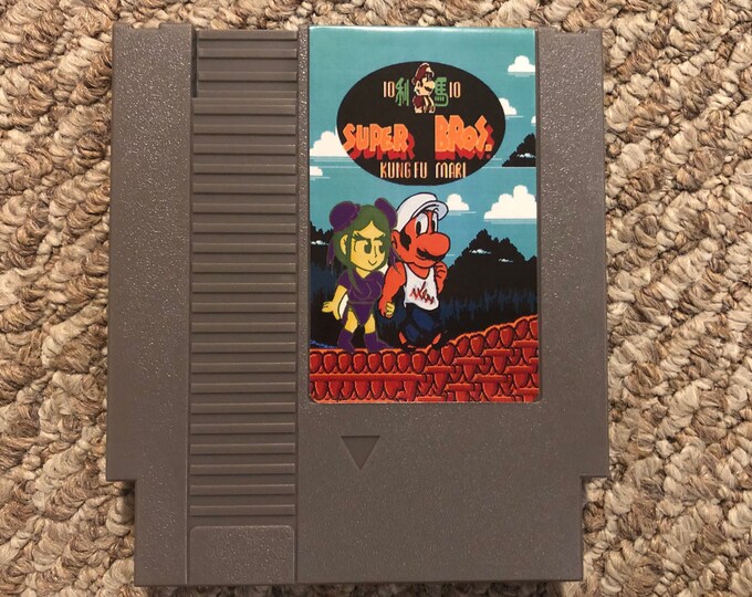 Super Mario Bros 10 Kung Fu Mario Nintendo NES Video Game - Etsy